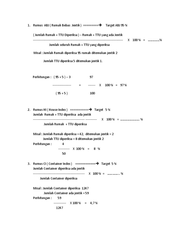 Rumus ABJ | PDF
