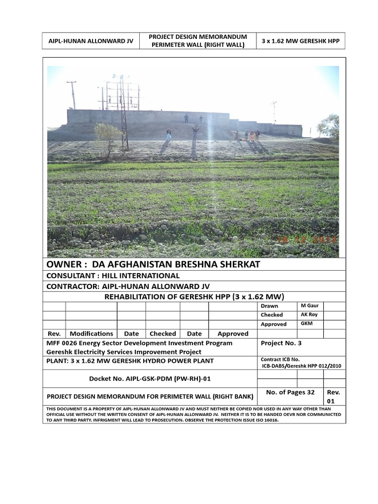 2 M High Free Standing Wall | PDF | Wound | Electrical Grid