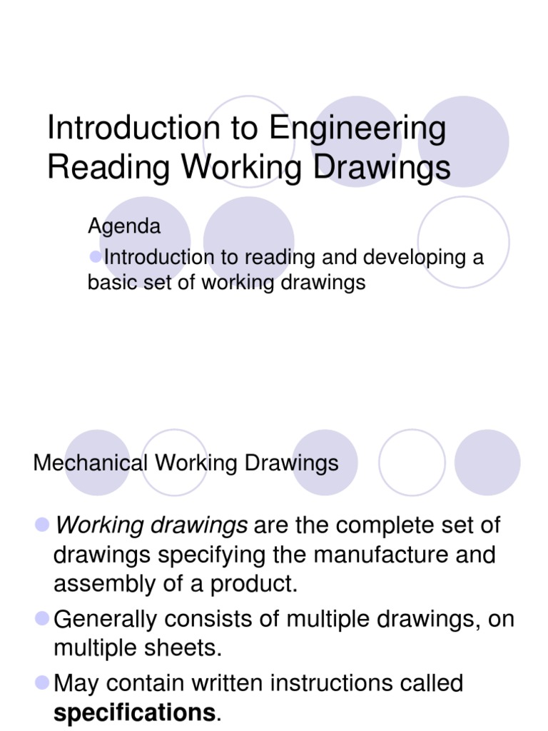 Introduction To Engineering Reading Working Drawings | PDF | Art
