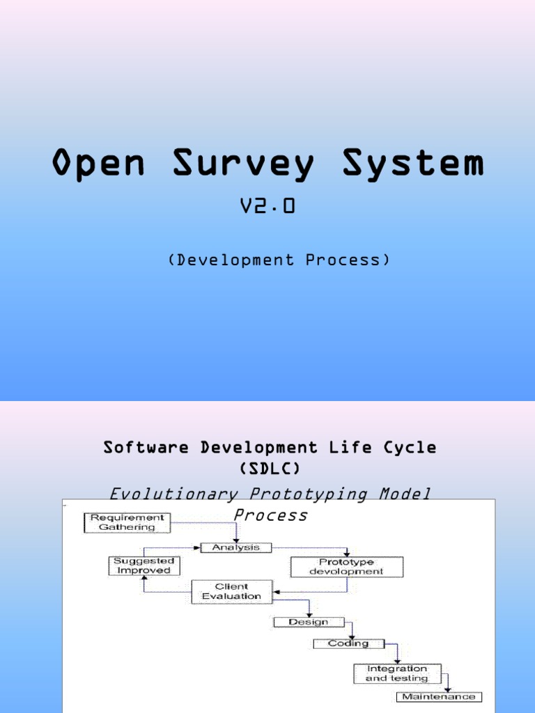 Open Survey System Development | PDF | Software Development Process ...