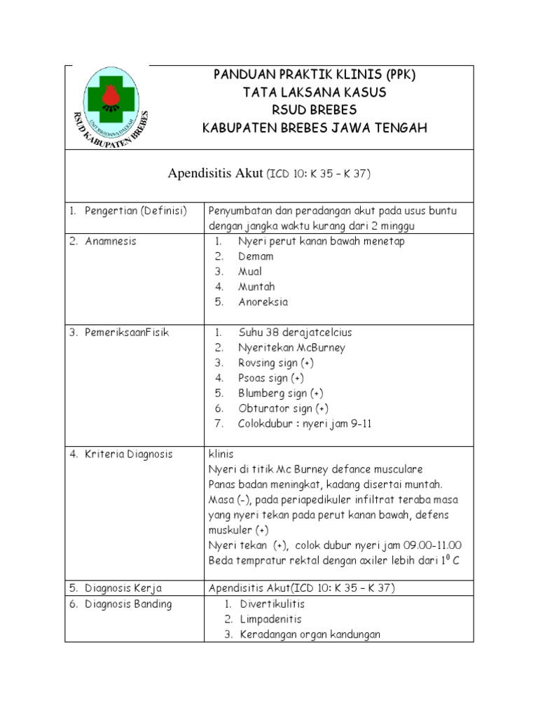 PPK Appendicitis Akut Dengan Infiltrat | PDF
