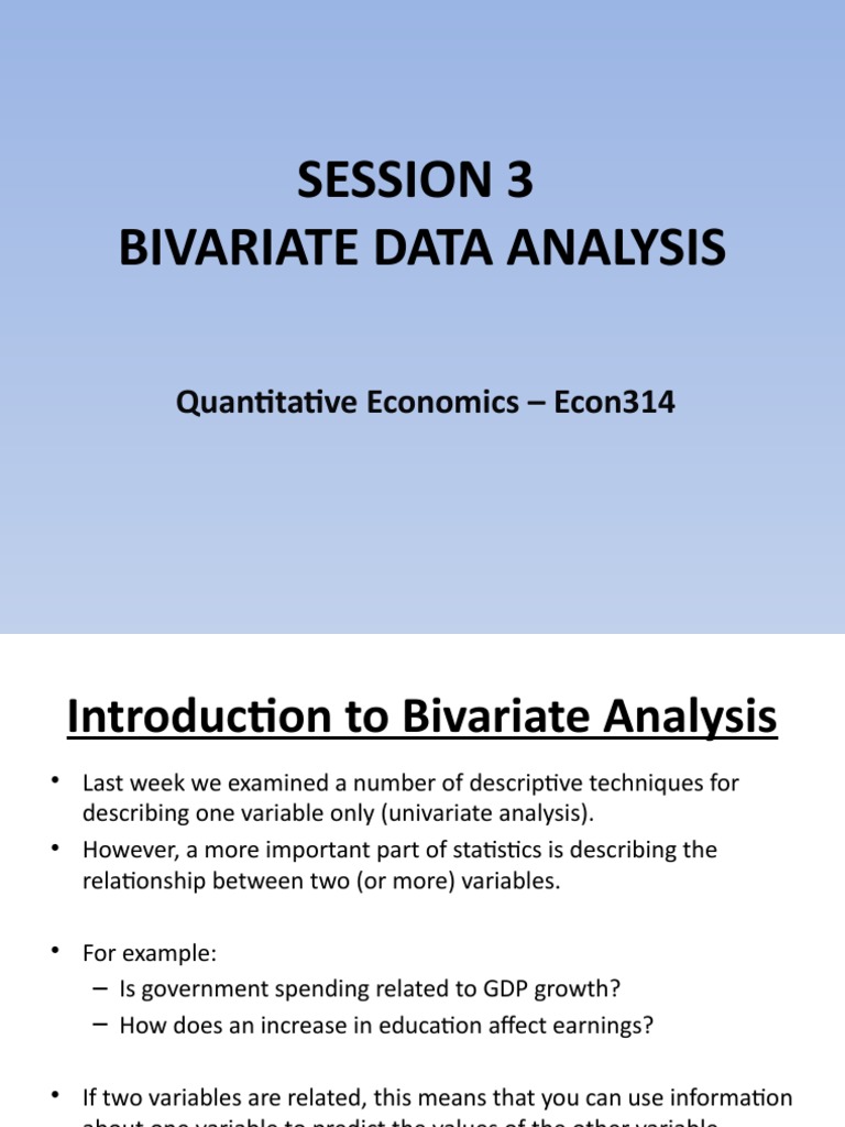 Session 3 - Bivariate Data Analysis Tutorial Prac | PDF | Correlation And Dependence ...