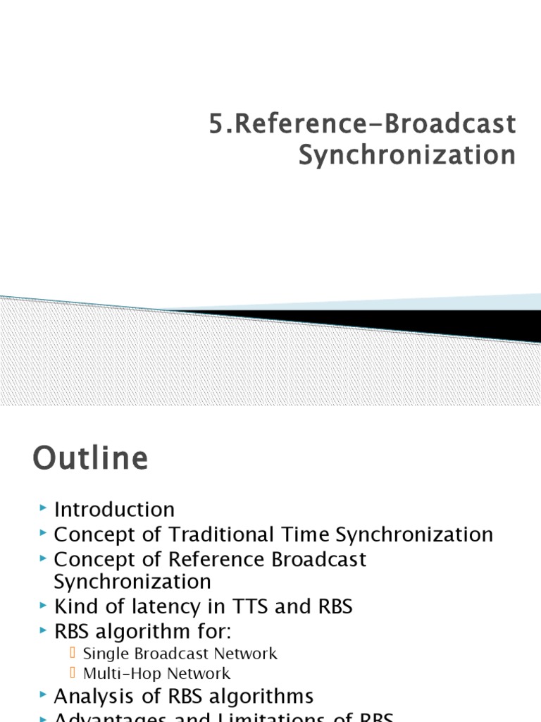 Reference Broadcast Synchronization RBS | PDF | Latency (Engineering) | Computer Network
