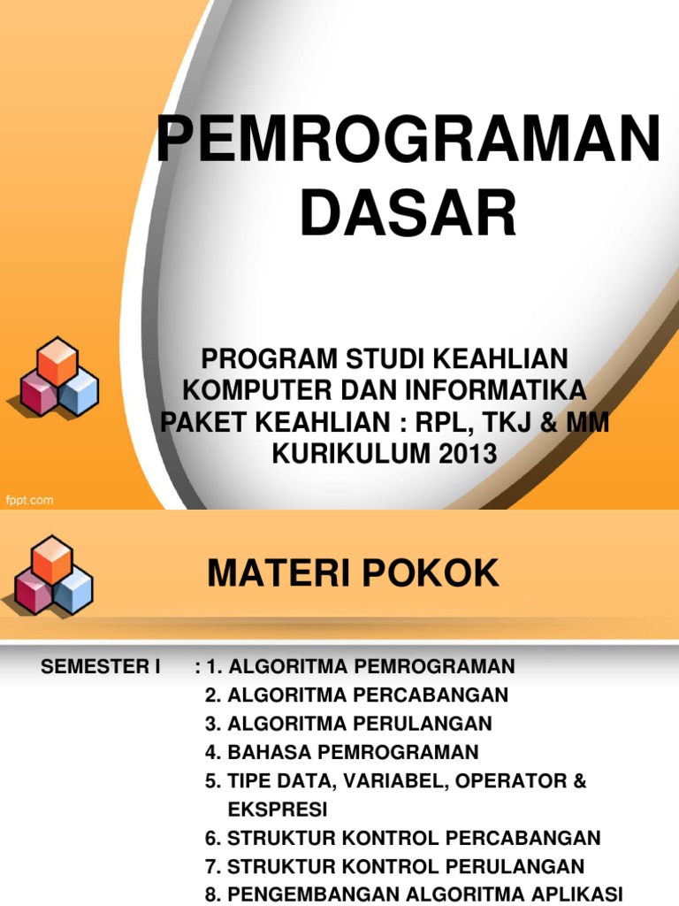 Algoritma & Pemrograman Dasar | PDF