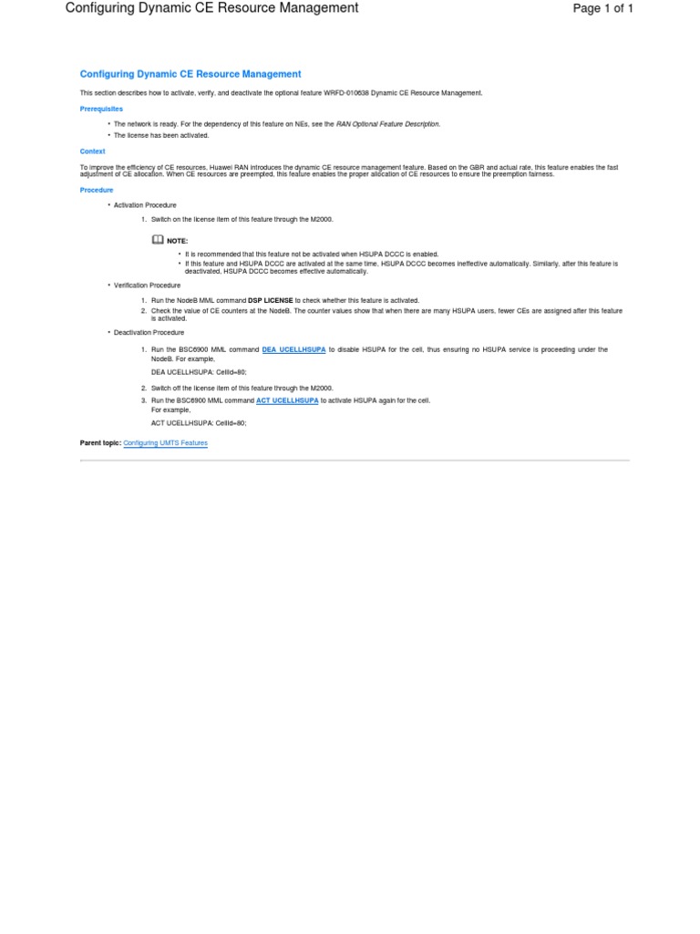 Dynamic CE Configuration | PDF