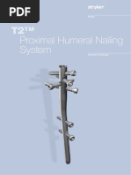 T2 Proximal Humeral Nailing System - Stryker | PDF | Screw | Orthopedic Surgery