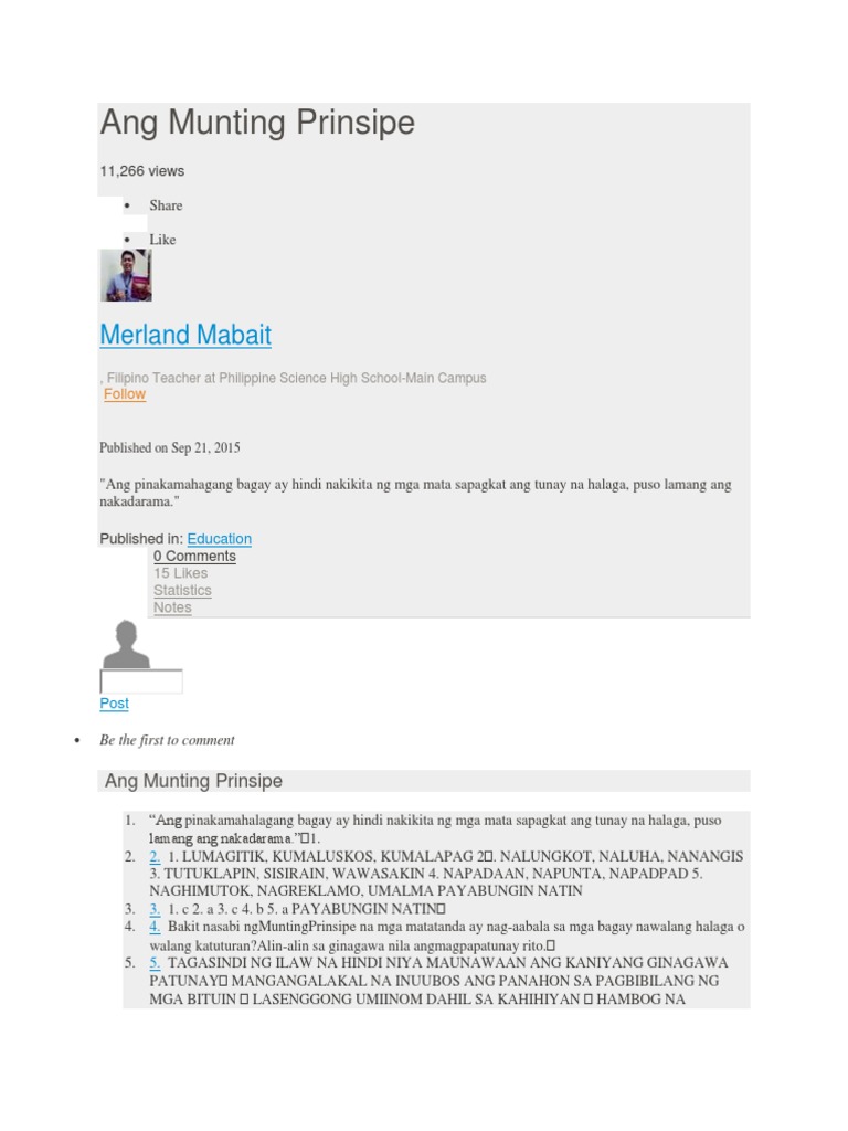 Ang Munting Prinsipe