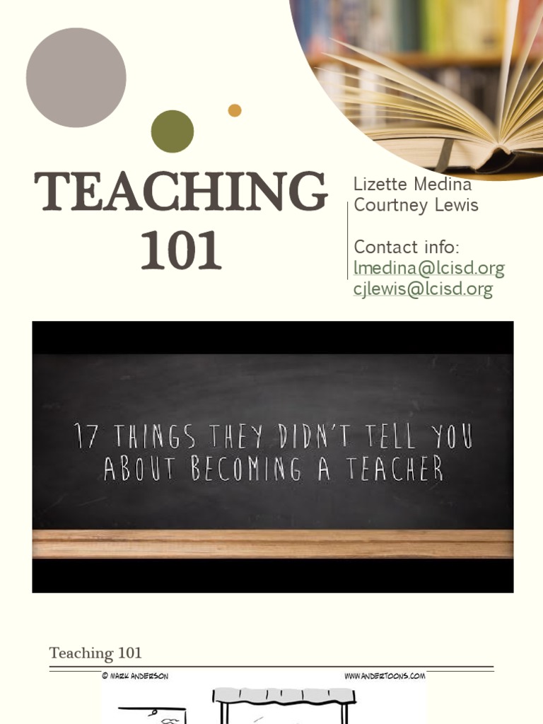 Teaching 101 | PDF | Lesson Plan | Education Theory