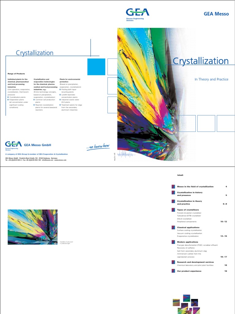 Gea Crystallization | PDF | Crystallization | Crystal Growth