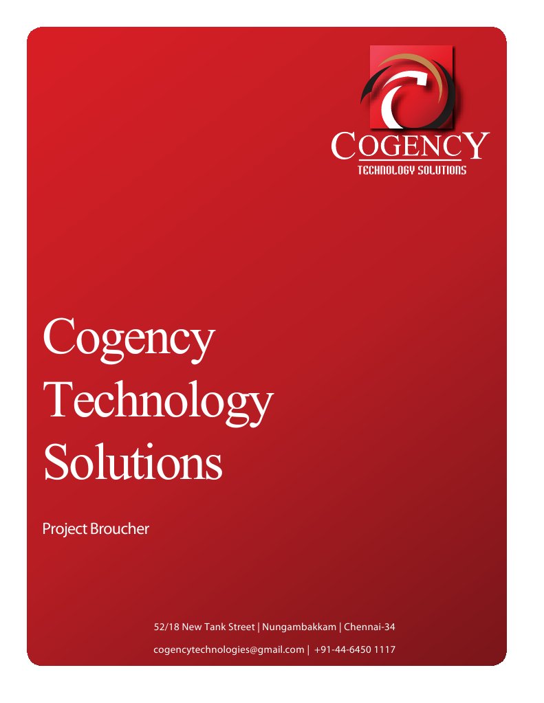 Cogency Technology Solutions: Project Broucher | PDF | Art