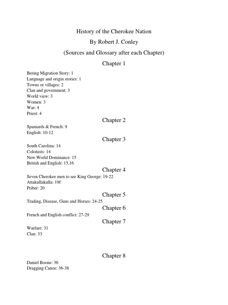 Index - History of The Cherokee Nation by Robert J. Conley1 | PDF ...