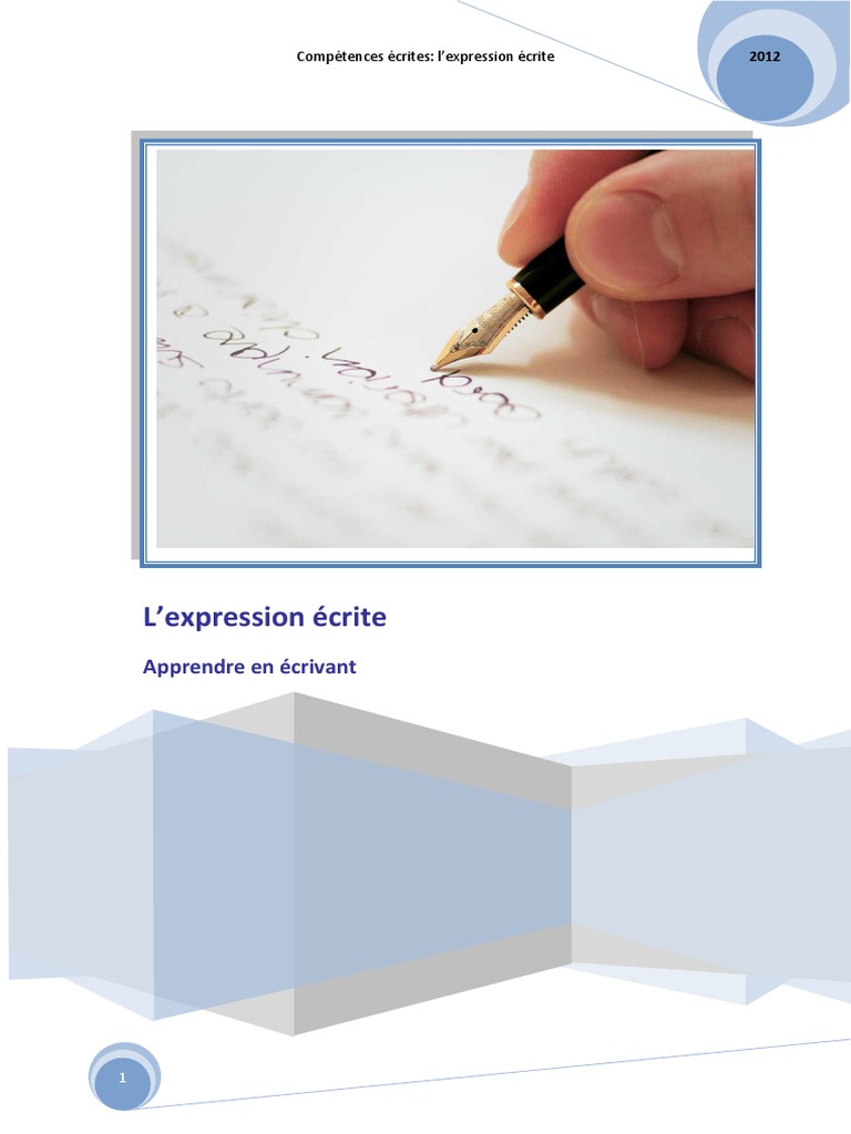 Didactique de l'expression écrite | PDF | Pédagogie | Langue française