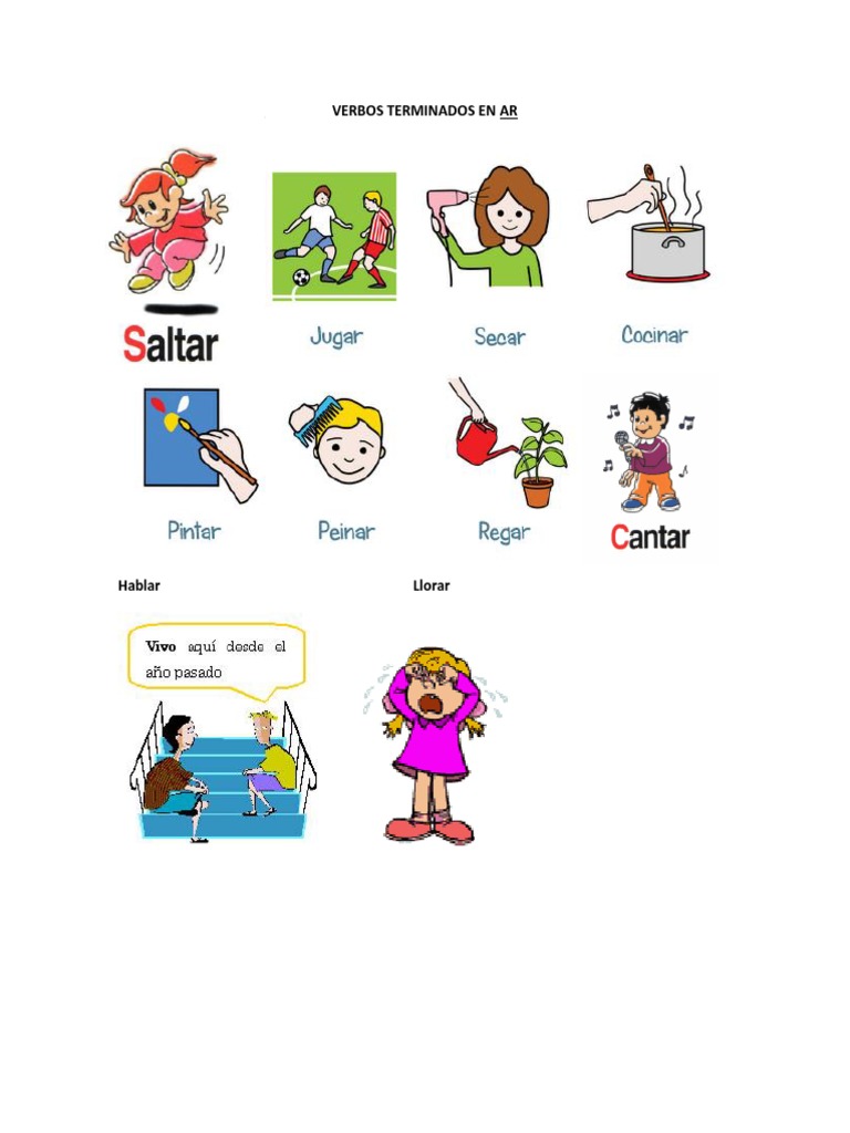 Verbos Terminados en Ar | PDF