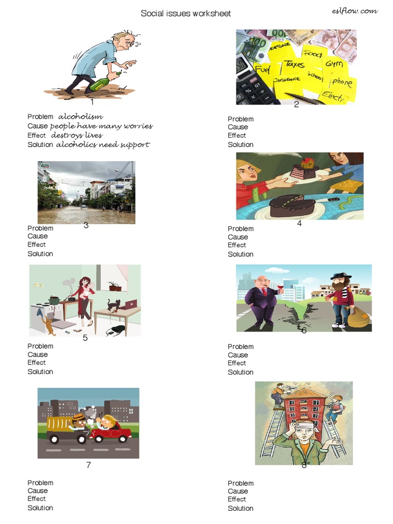 ESL Worksheet: Alcoholism Issues | PDF