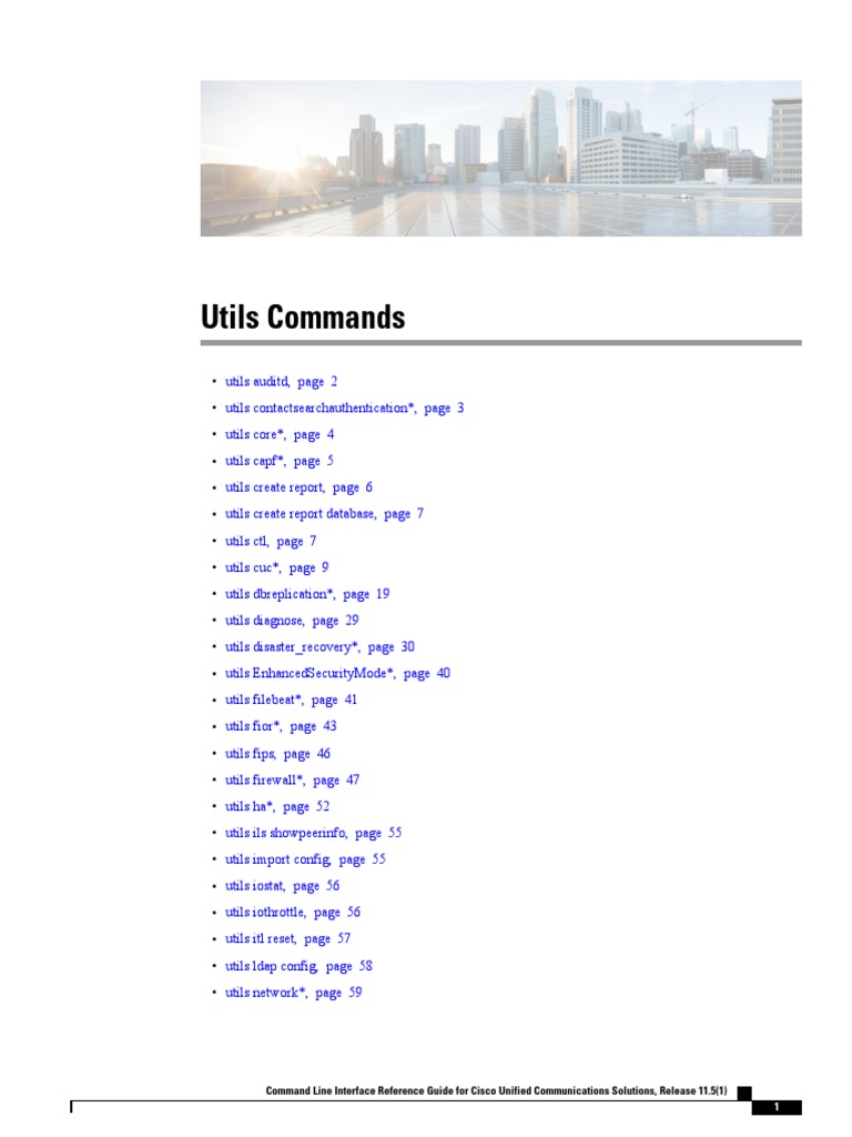 Cisco CLI Guide for Admins | PDF | Replication (Computing) | Command ...
