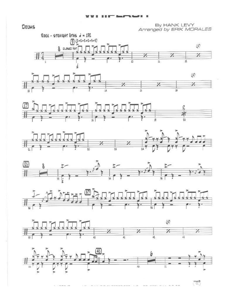 Whiplash Drums Score | PDF