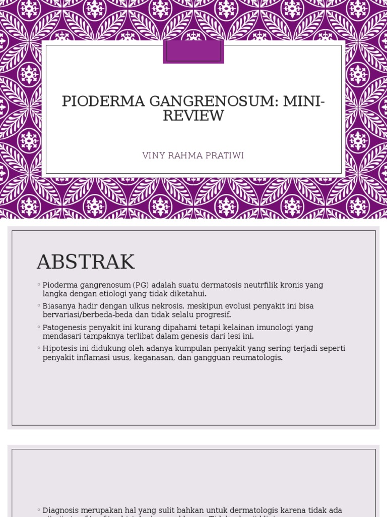 Jourding - Pyoderma Gangrenosum | PDF