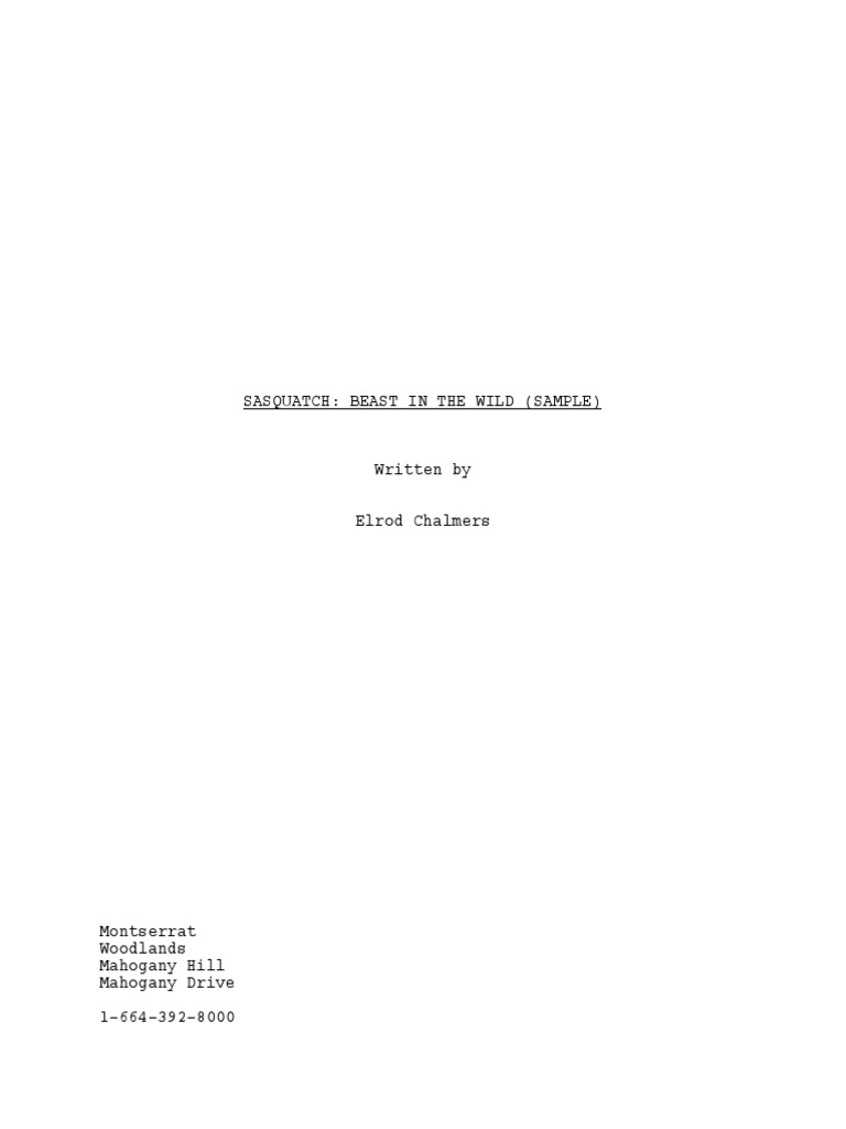 Sasquatch Beast in The Wild Sample | PDF | Leisure | Nature
