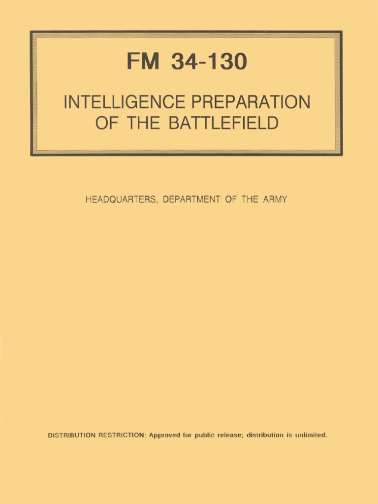 FM 34-130 IPB.pdf | Staff (Military) | Military Intelligence