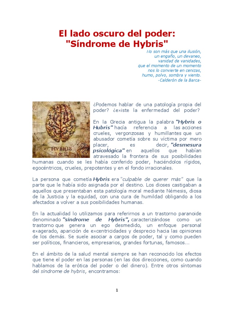 El Lado Oscuro Del Poder | PDF | Sicología | Bienestar