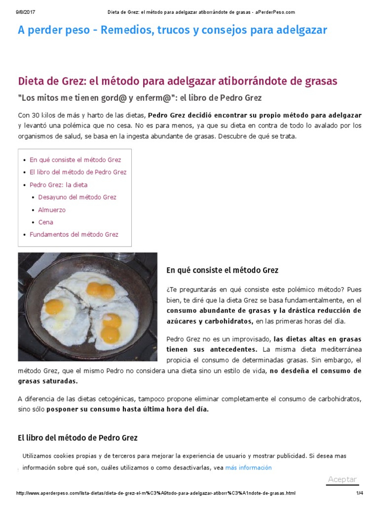 Dieta de Grez | PDF | Dieta | Carbohidratos