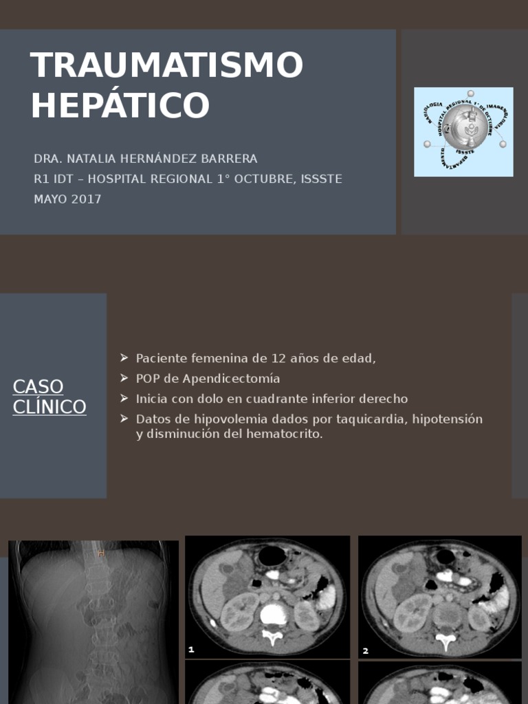 TRAUMATISMO HEPÁTICO.pptx | Emergencias Médicas | Enfermedades y trastornos