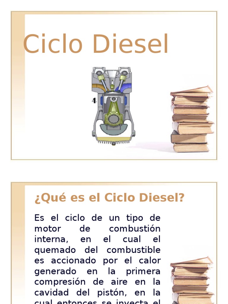 Diaposit - Del Ciclo Diesel | PDF | Pistón | Motor diesel