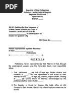 Sample Deed of Partition | PDF | Urban | Law And Economics