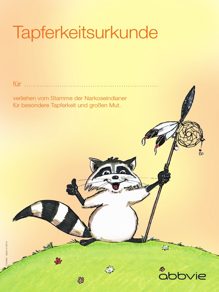 Klein Adlerfeder Tapferkeitsurkunde AbbVie | PDF