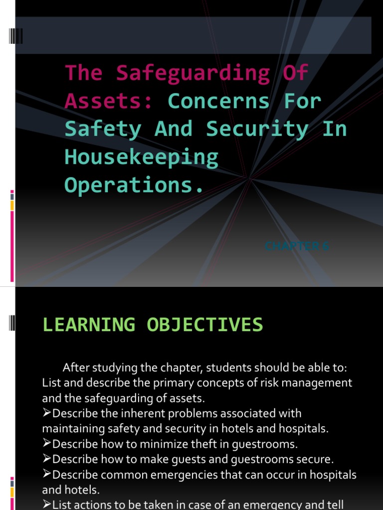 The Safeguarding of Assets:: Concerns For Safety and Security in ...