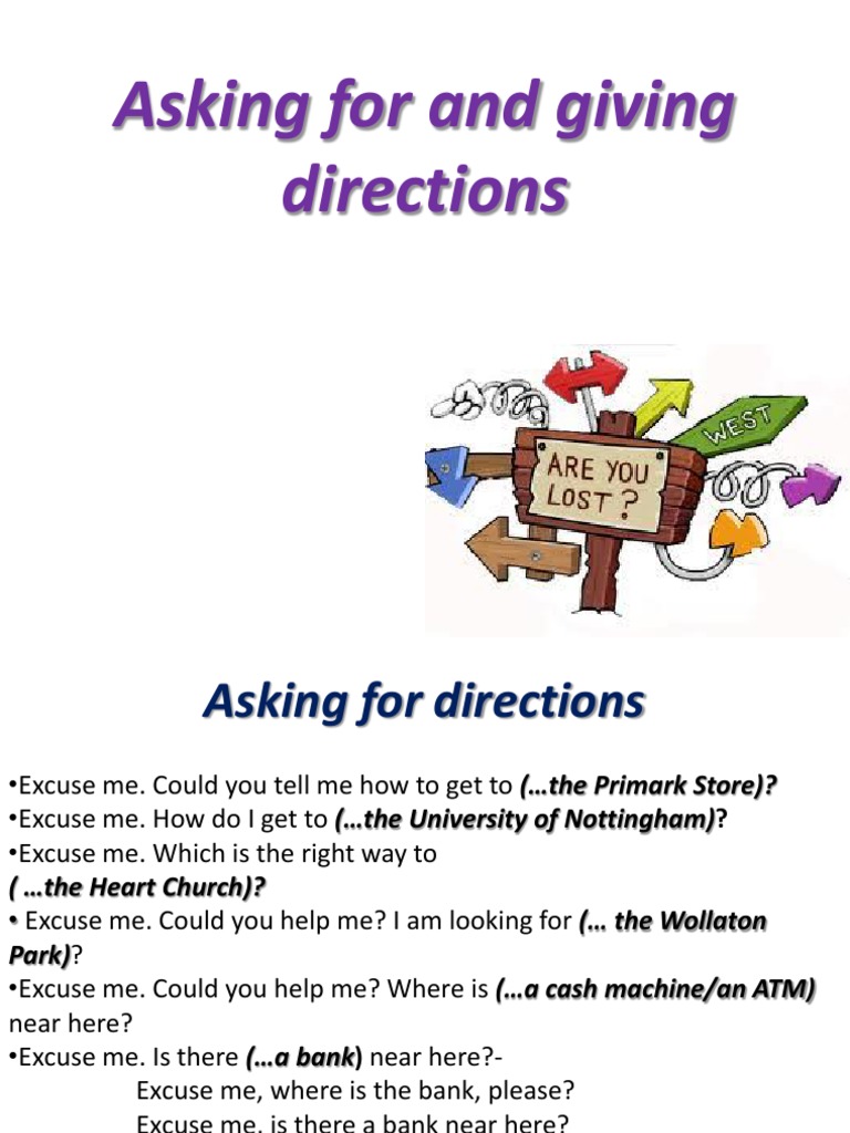 EFL/ESL Teaching Material - Direction | PDF | Transport | Business