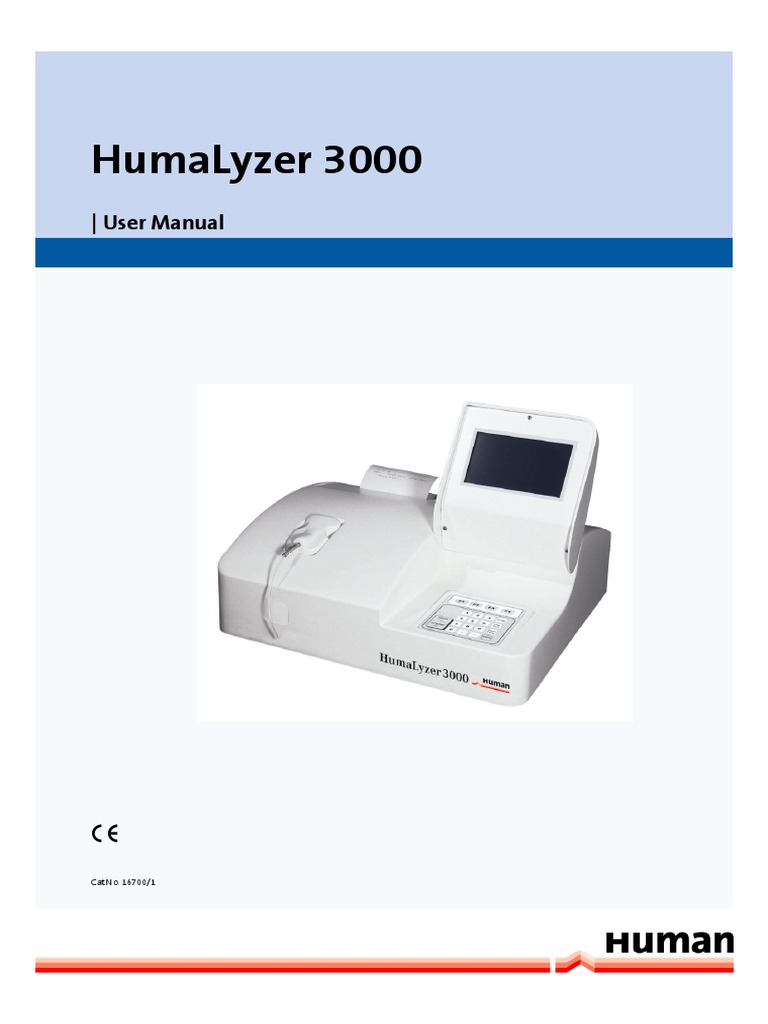 HumaLyzer 3000 User PDF | PDF | Fuse (Electrical) | Power Supply