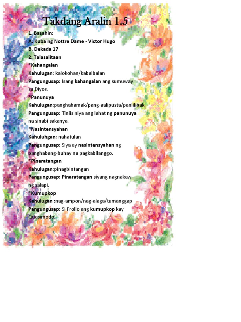 Takdang Aralin 1 | PDF