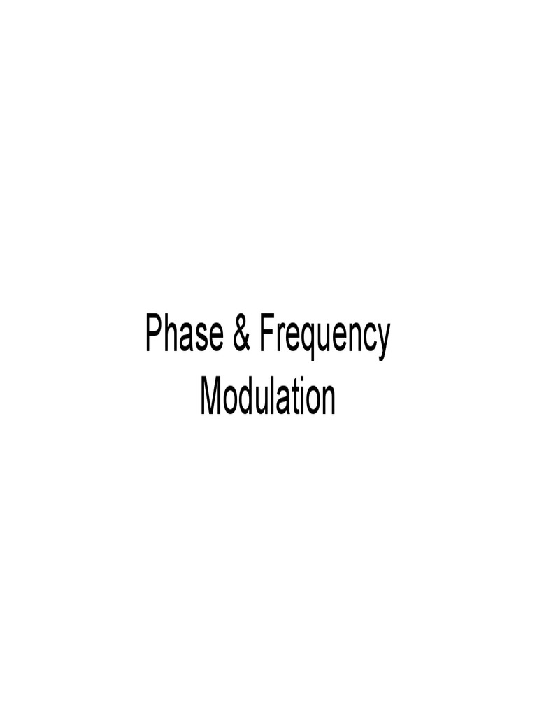 Lecture5 2 PDF | PDF | Frequency Modulation | Modulation