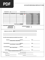 Write Off Request Form | PDF | Book Value | Accounts Payable