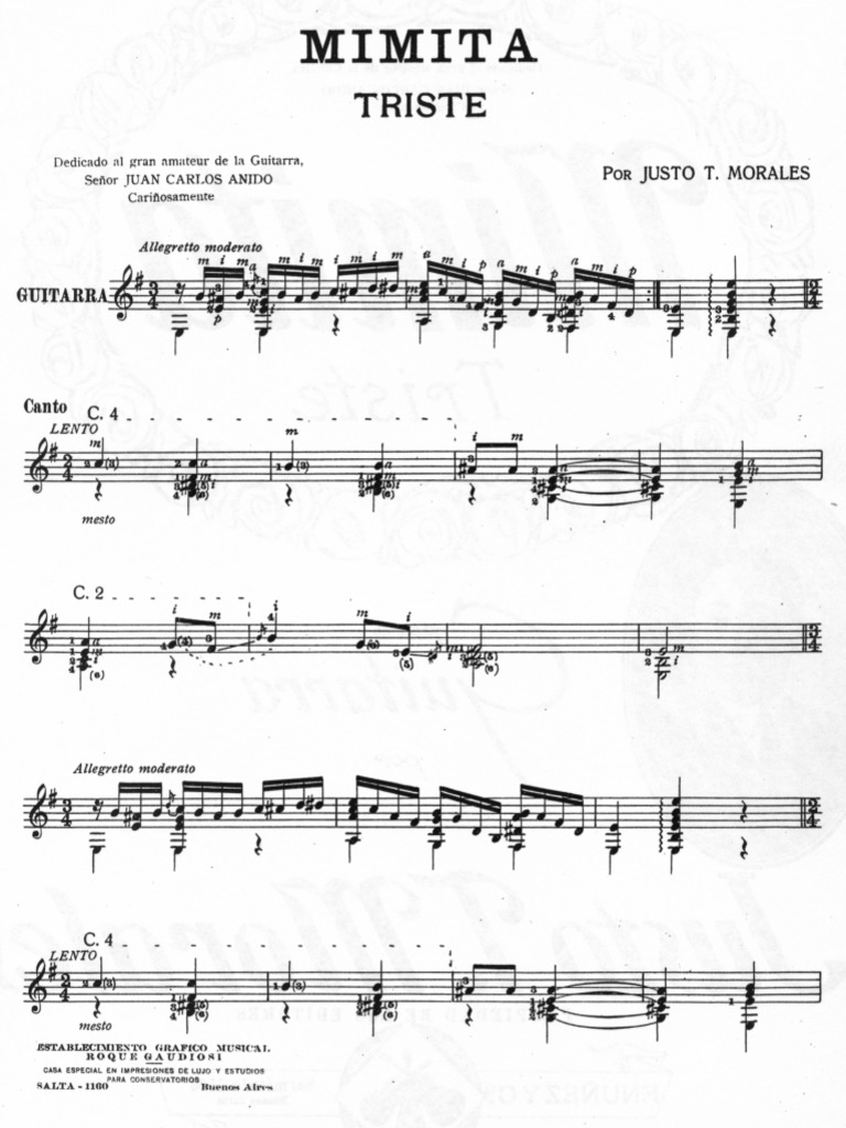 Justo T Morales - Mimita PDF | PDF