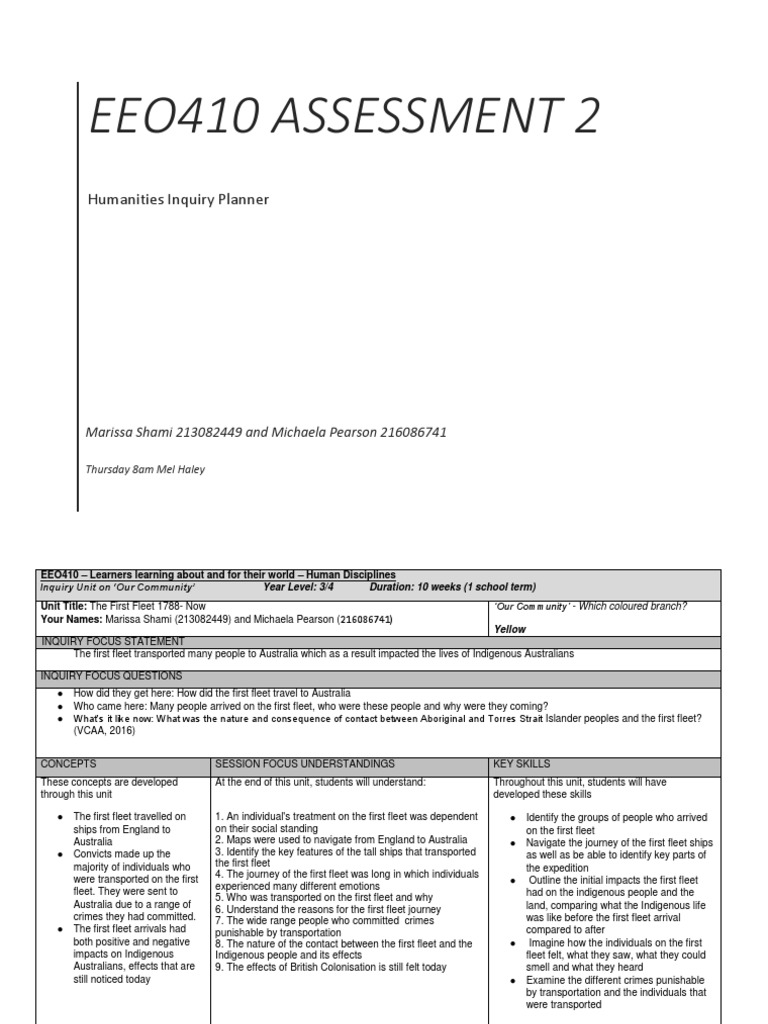 Humanities - Marissa Shami and Michaela Pearson | PDF | Indigenous ...