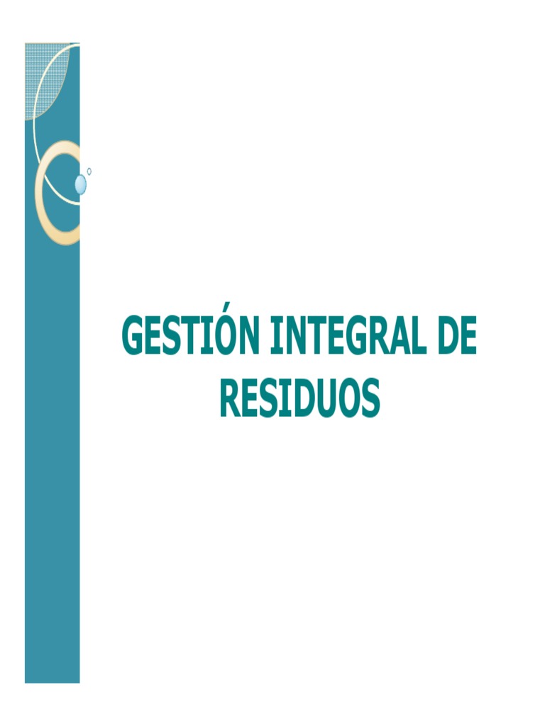 Manual de Gestion Integral de Residuos PDF | PDF