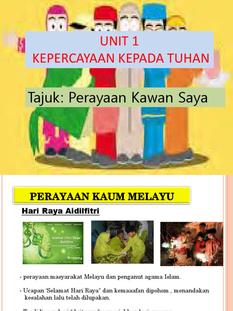 Slaid Utk Tajuk Kepelbagaian Perayaan | PDF | Kajian Bahasa Asing
