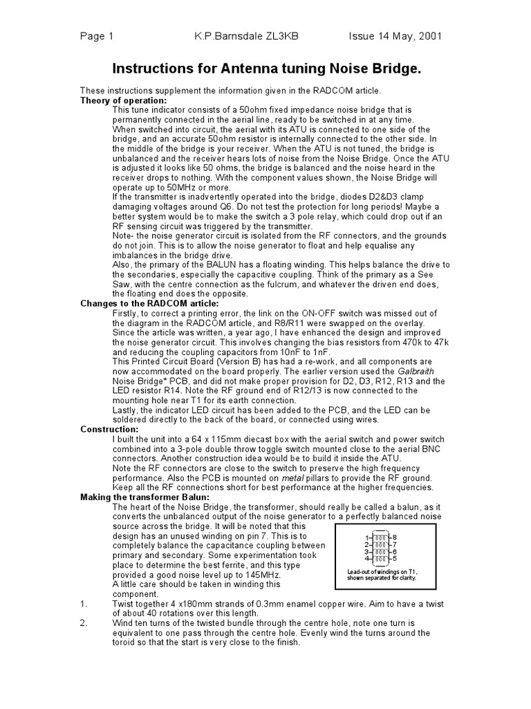 Antenna Tuning Guide for Hams | PDF | Electromagnetism | Electronic ...