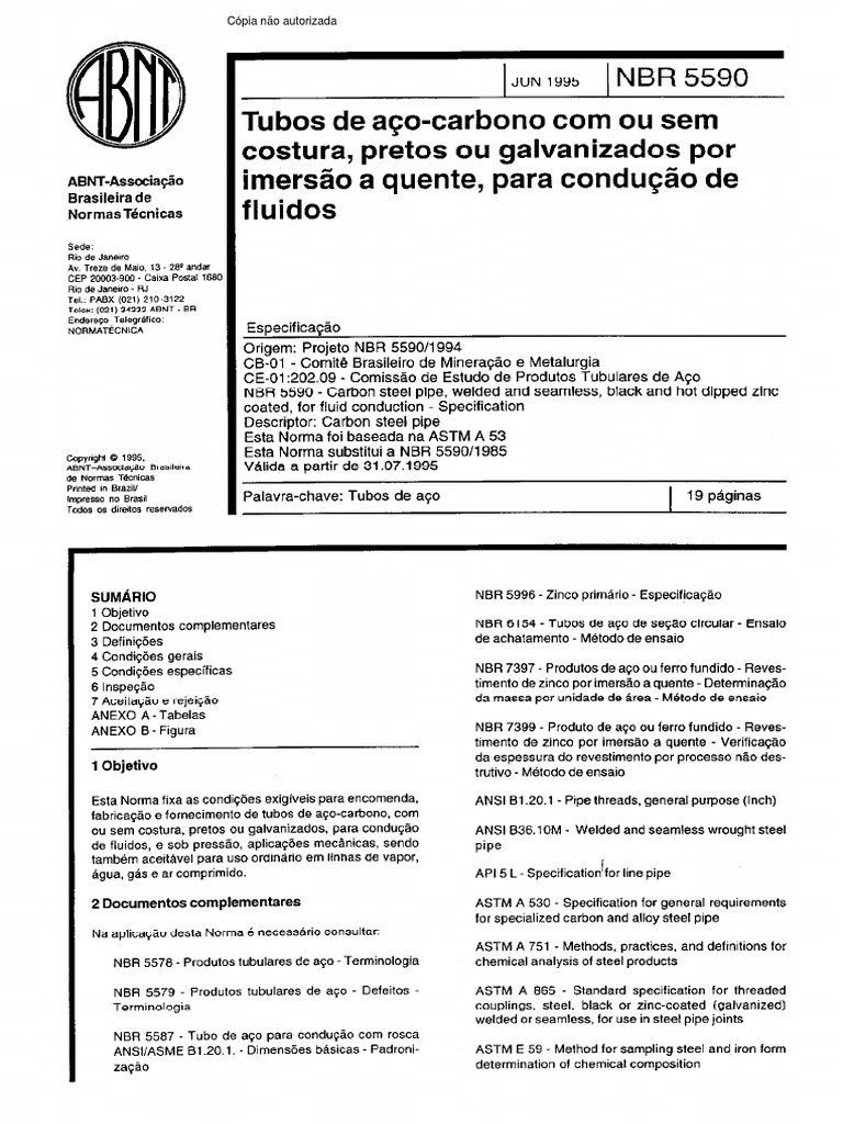 NBR 5590 | PDF