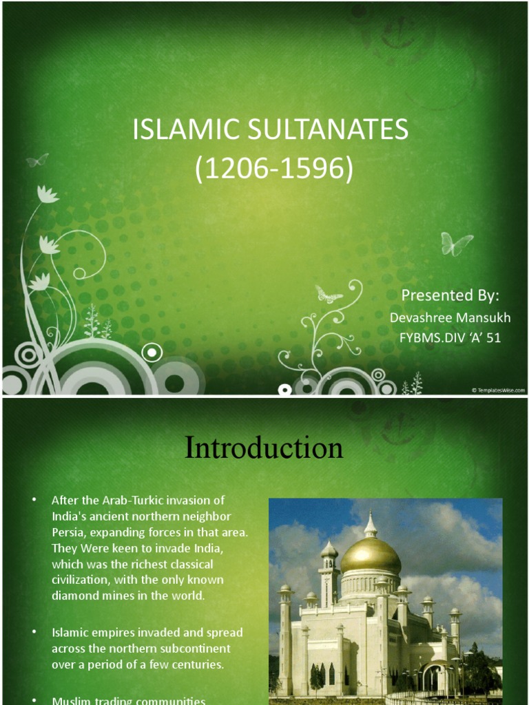 Islamic Sultanates 1206-1596 | PDF | Trade | Kerala