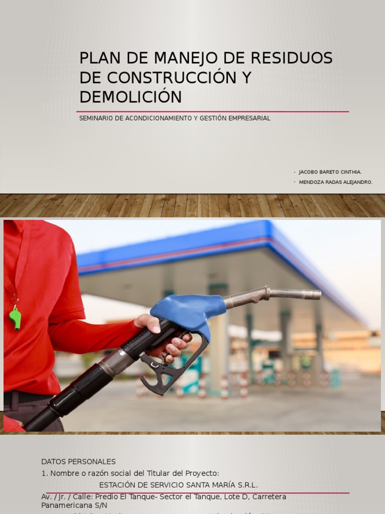 Plan de Manejo de Residuos de Construcción y | PDF | Reciclaje | Medios de arte