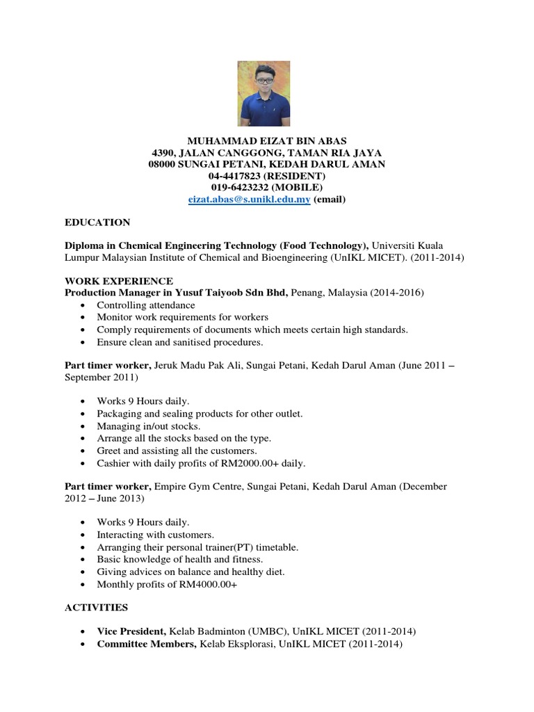 Contoh Resume | PDF | Languages | Computing And Information Technology