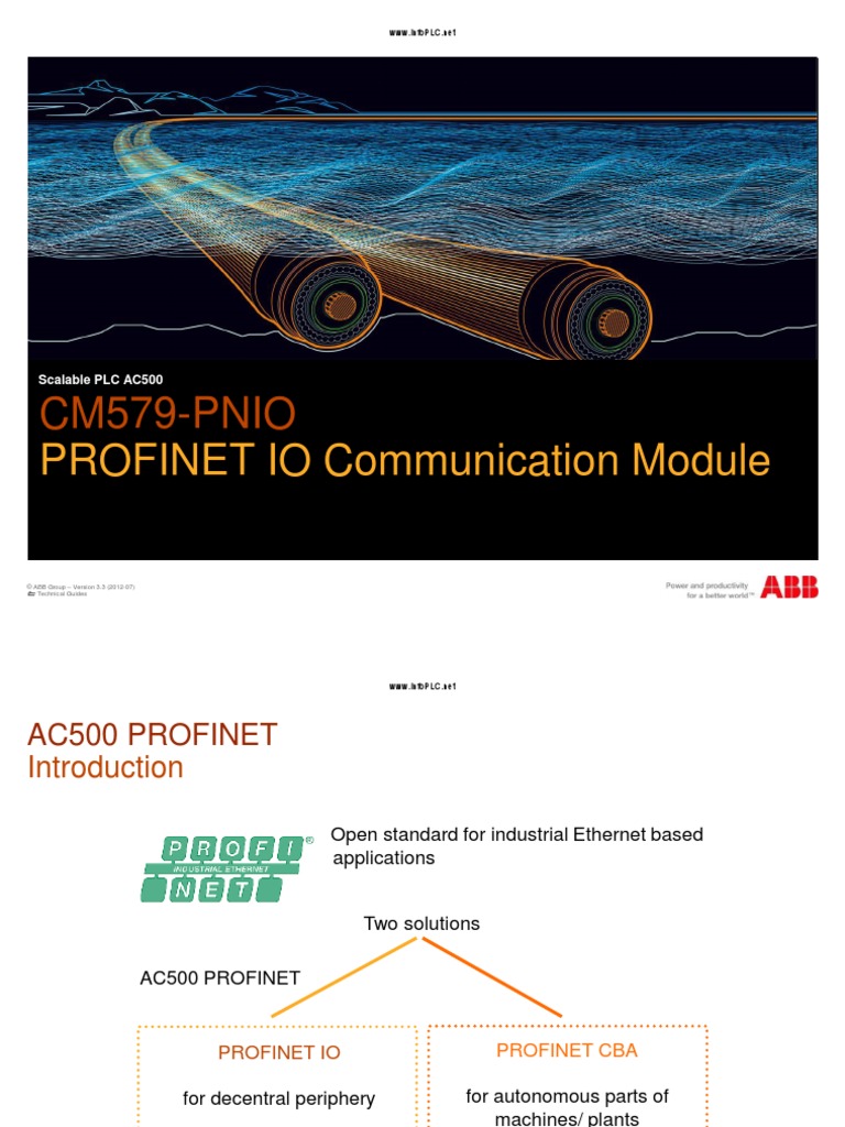 Infoplc Net Ac500 Profinet Rev 3 3 | PDF | Electrical Engineering | Computer Data
