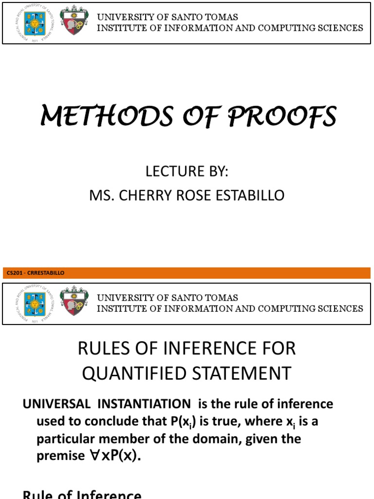 6 Methods of Proofs-2 | PDF | Discrete Mathematics | Logic