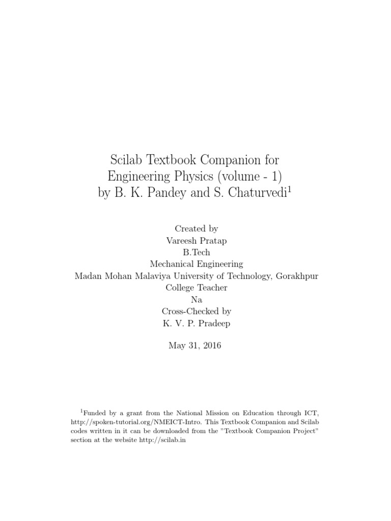 Engineering Physics (Volume - 1) - B. K. Pandey and S. Chaturvedi PDF | Download Free PDF ...