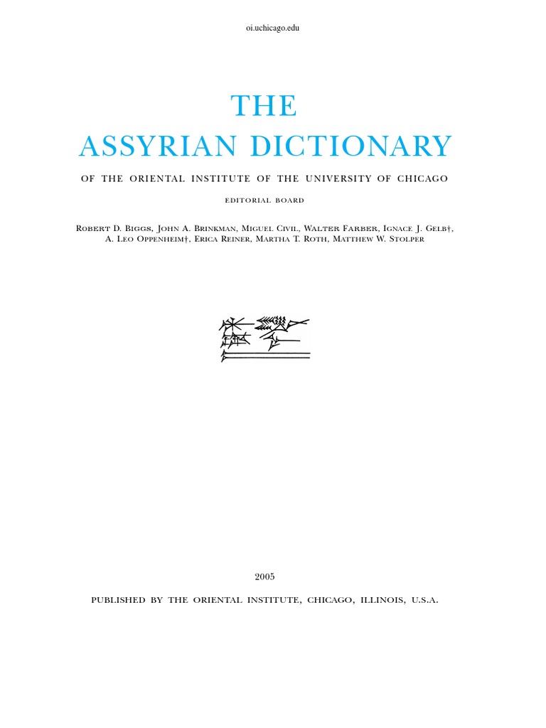 Assyrian Dictionary P | PDF | Babylonia | Babylon