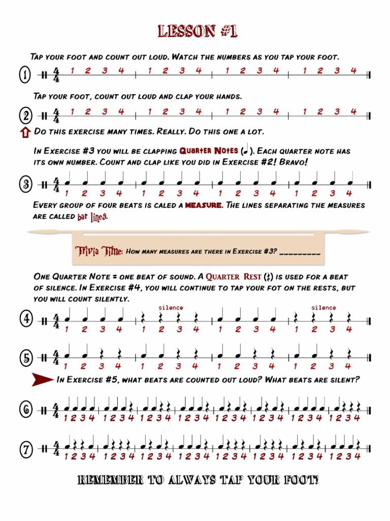 Learning Rhythms - Page 1