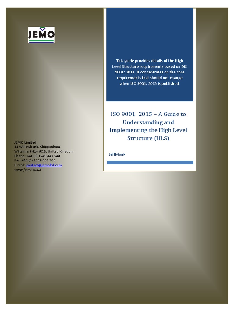 Guide To Iso 9001 2015 Pdf Pdf Iso 9000 Risk Management